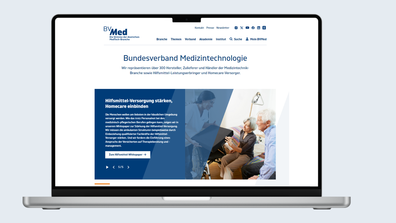 BVMed mit neuer barrierefreier Webseite | „Themenportale als Herzstück ...