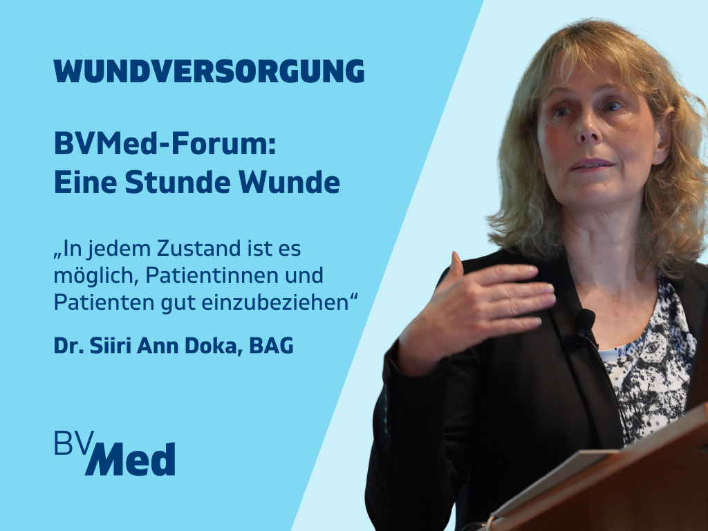 BAG-Expertin Doka beim BVMed: Patient:innen in Wundversorgungsprozess ...
